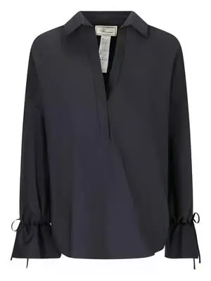 Blumarine Tie-cuff Poplin Shirt